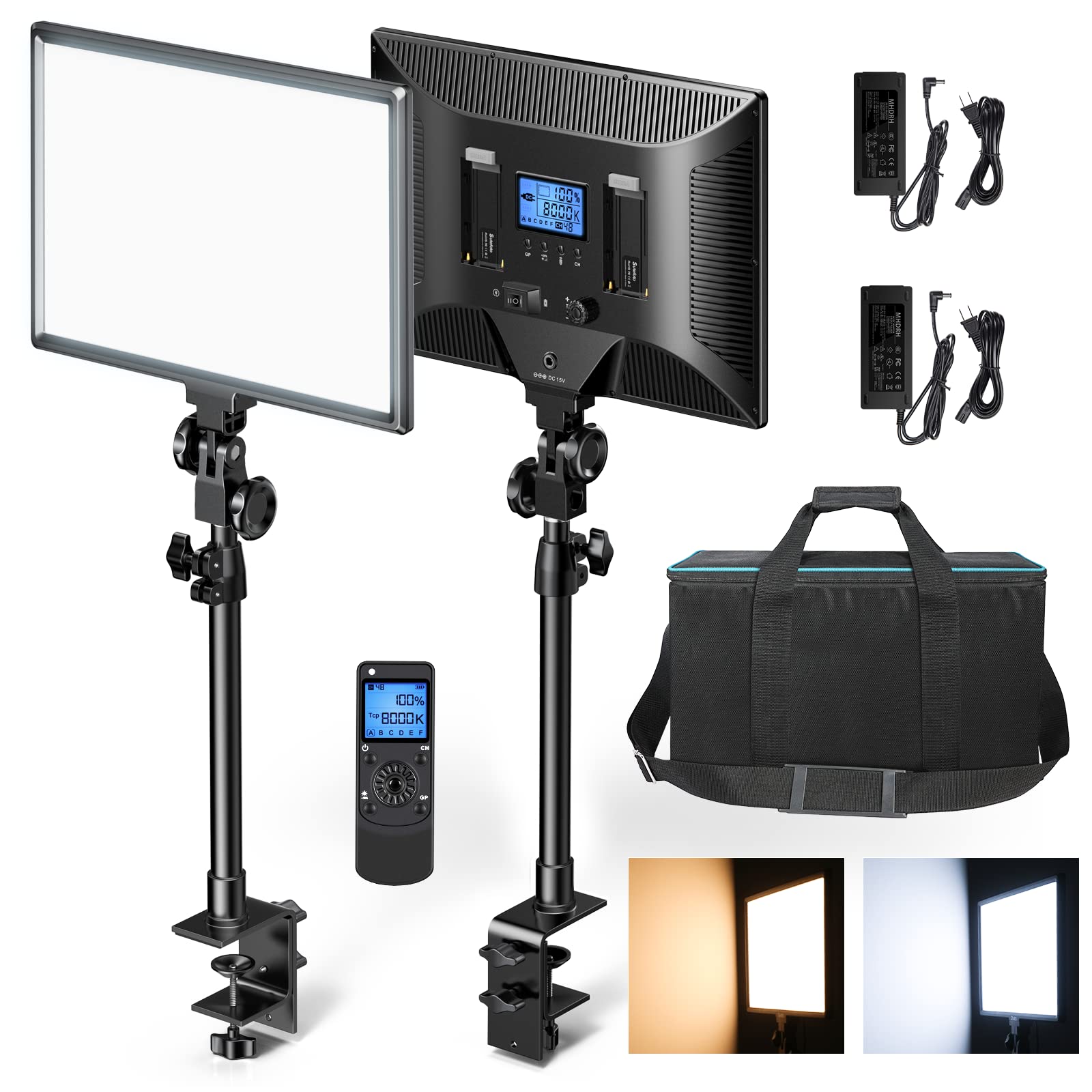 Mua LED Video Light, IVISII 3000K~8000K Bi-Color Studio Lights with ...