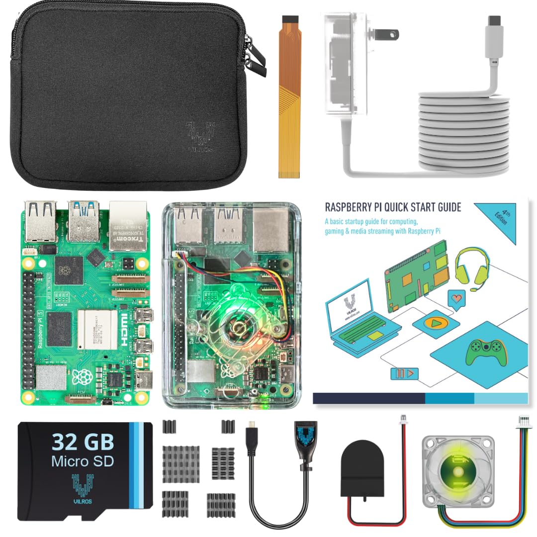 Mua Raspberry Pi 5 GLOWCOOL Starter Kit (4GB RAM-Clear Transparent Case ...