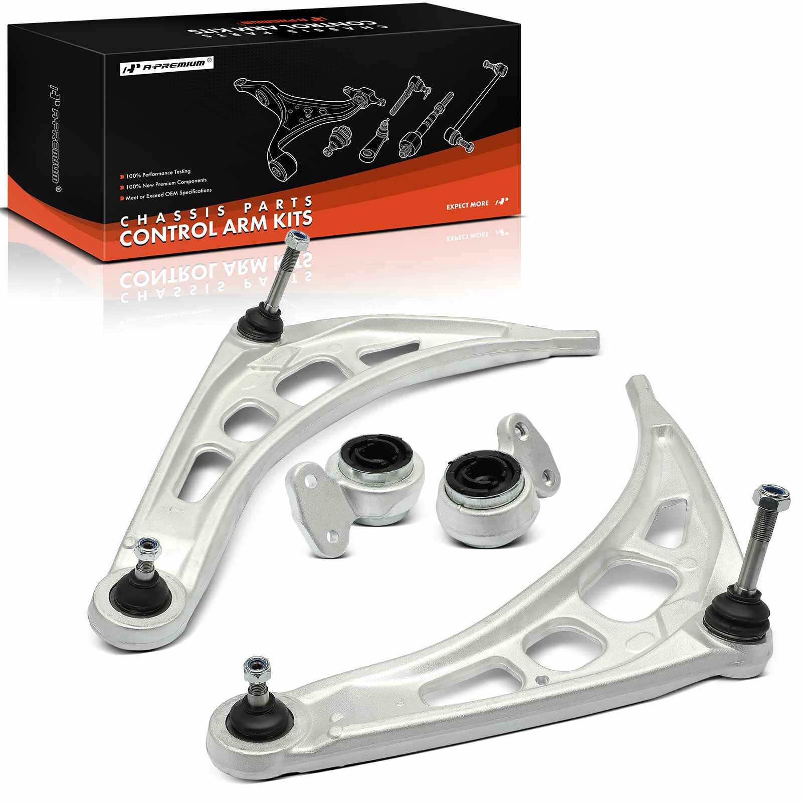 A-Premium Set of 4, Front Lower Control Arm, Lower Control Arm Bushing ...