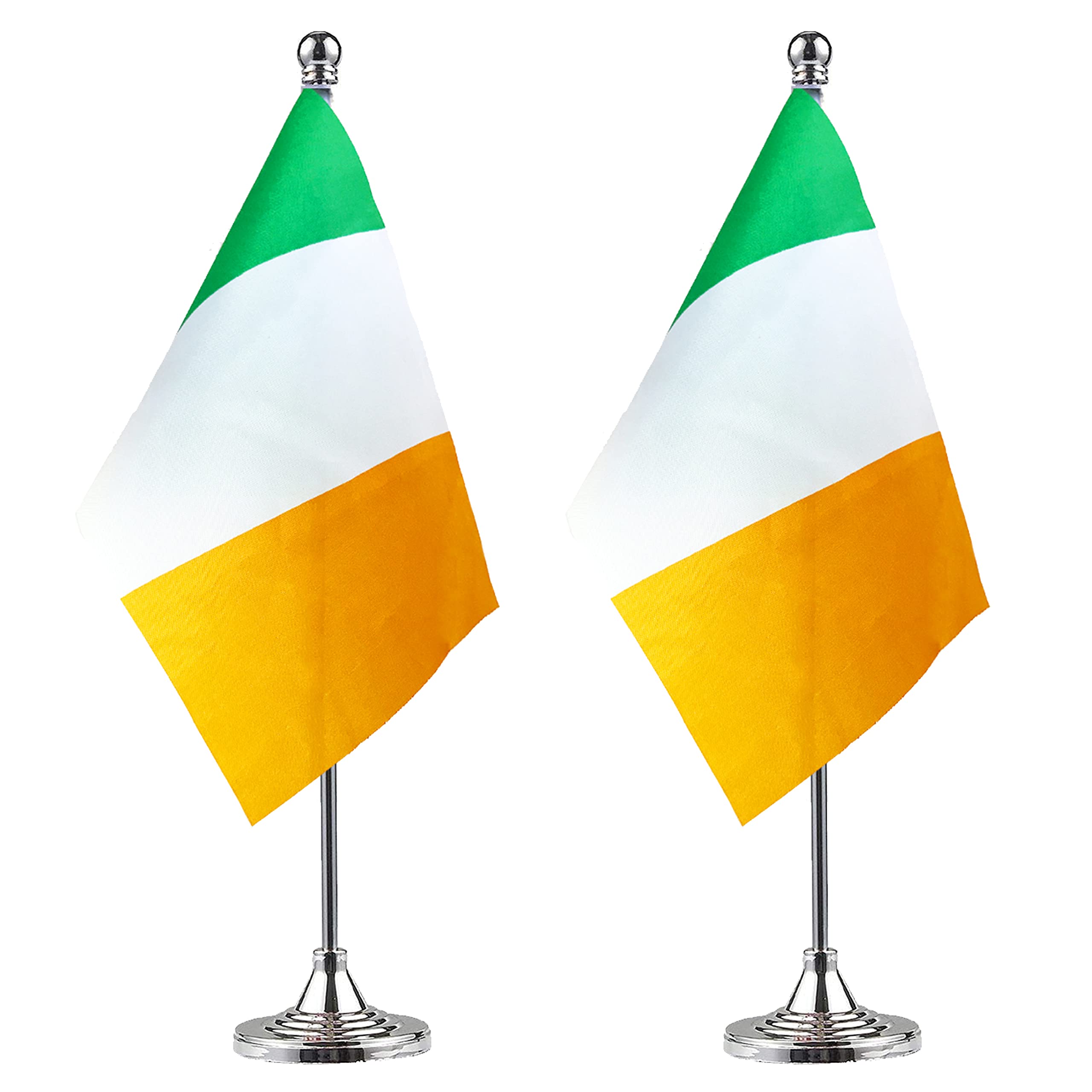 WXTWK 2 Pack Ireland Flag Irishman Desk Flag Small Mini Irishman Table ...