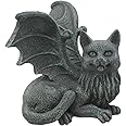 Amazon.com: Ebros Gothic Winged Cat Gargoyle Ledge Shelf Desk Sitter ...