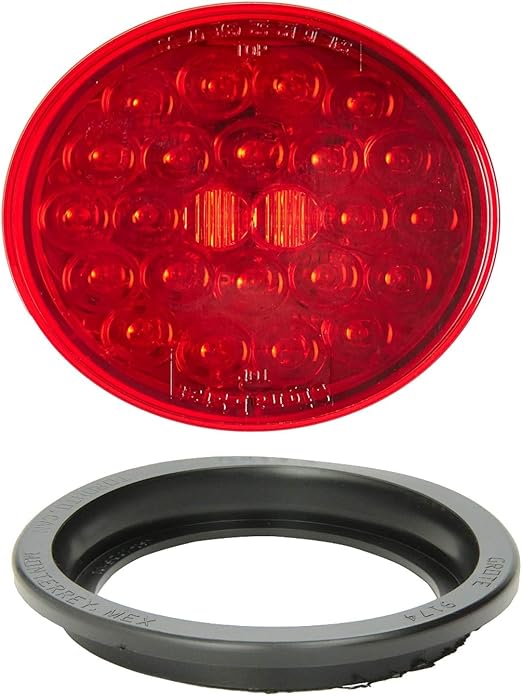 Amazon.com: Trucklite 4050 4" LED Red STT Light with Grote 91740 4 ...