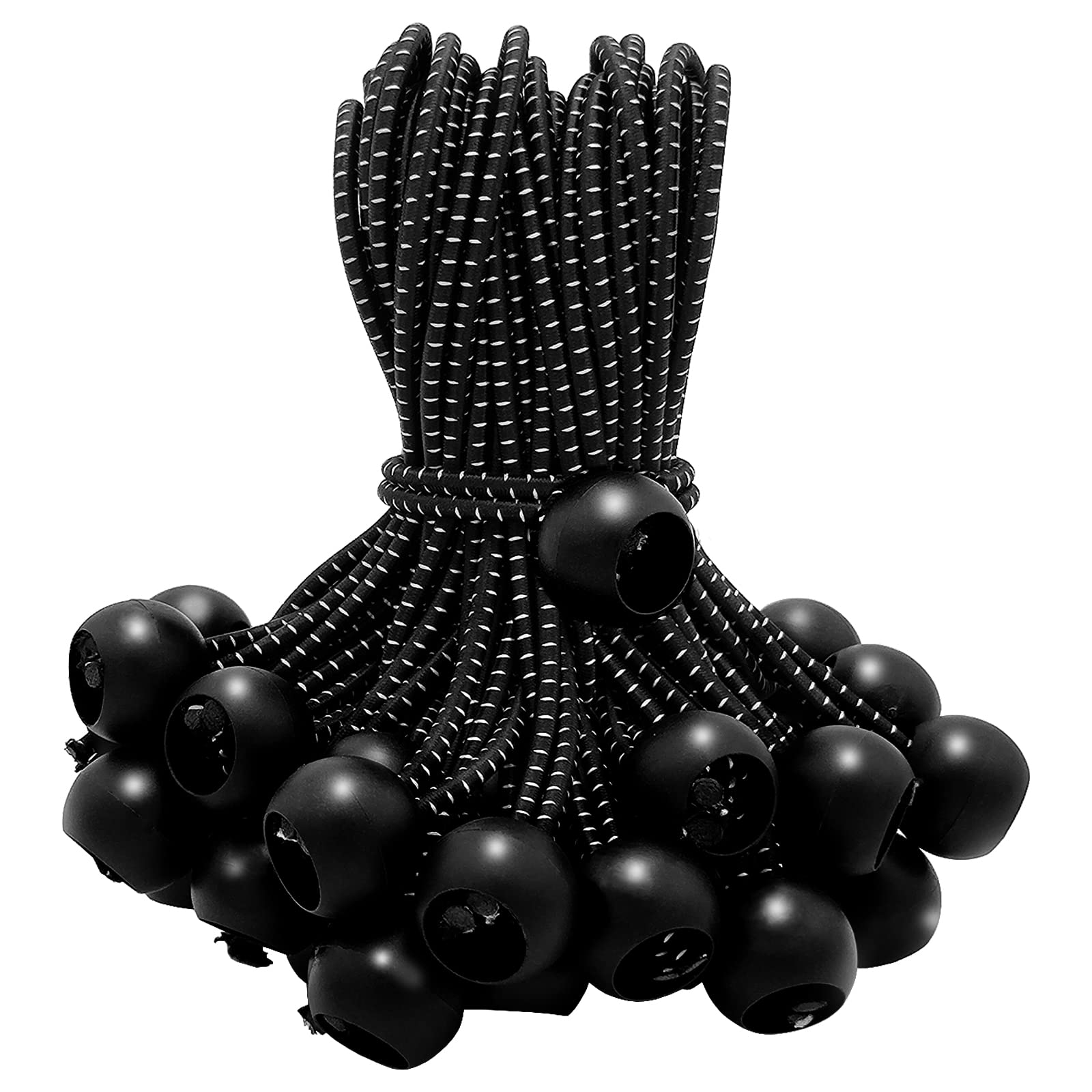 50 Pack 6 Inch Bungee Cords?Bungee Balls, Bungee Cords with Balls ...