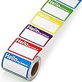 Amazon.com: Methdic 5 Colors (Hello My Name Is) Name Tags Stickers 400 ...