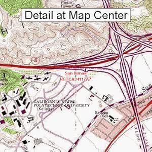 Amazon.com : USGS Topographic Quadrangle Map - San Dimas, California ...
