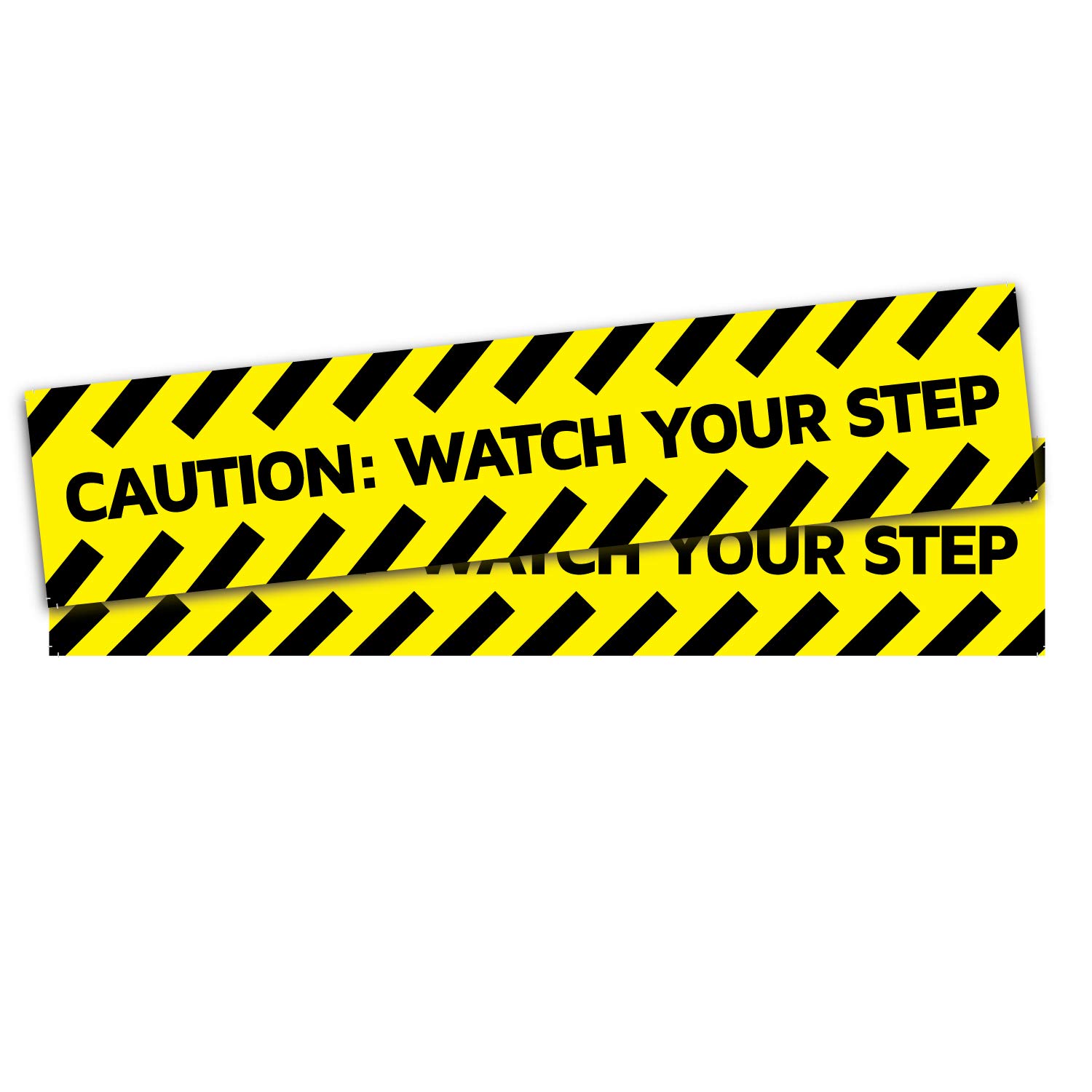 Caution: Watch Your Step Sticker/Sign. 13.5 X 2.75 inches. 2 Pack ...