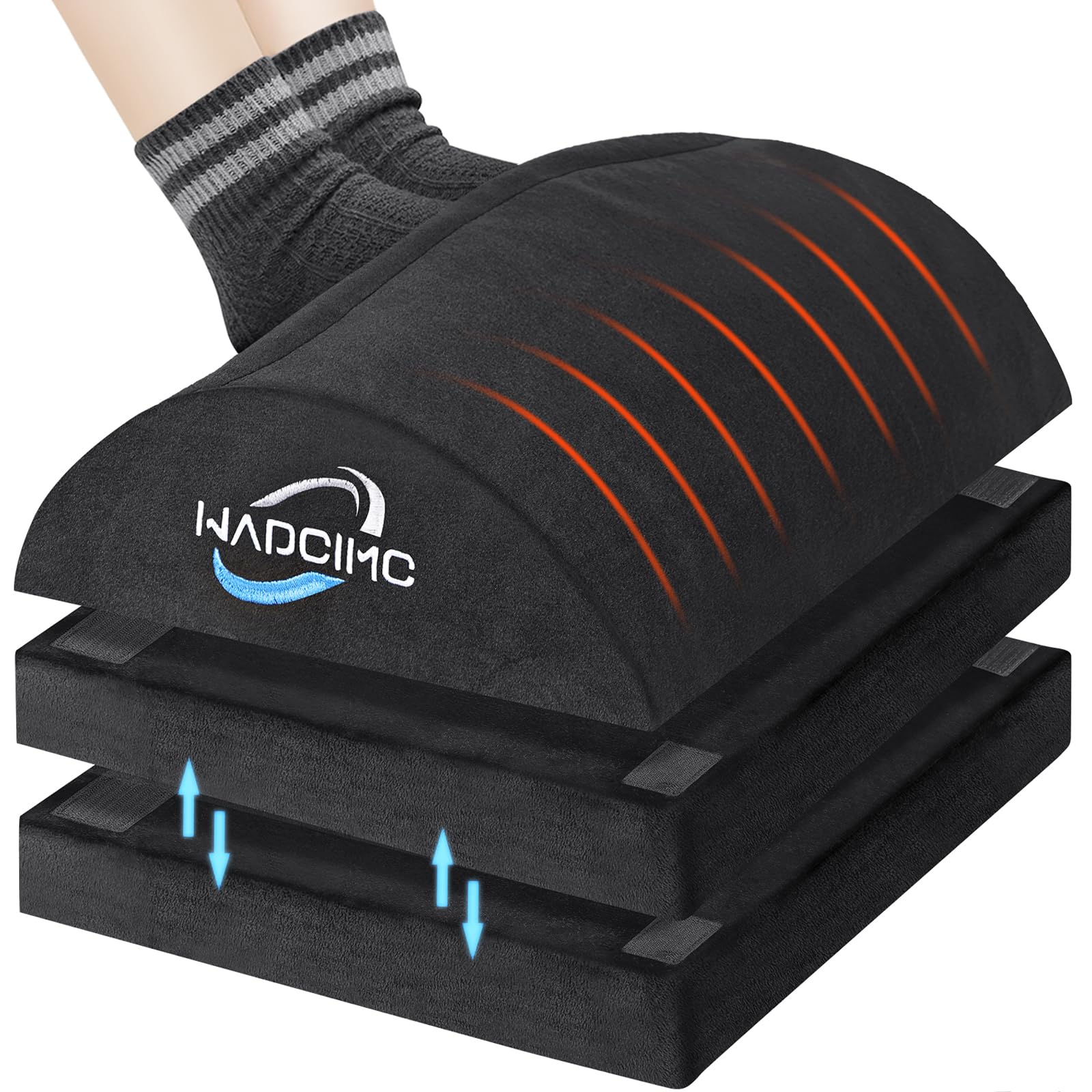 WADCIMC Foot Rest for Under Desk at Work, Warmer Feet Pocket Footrest ...