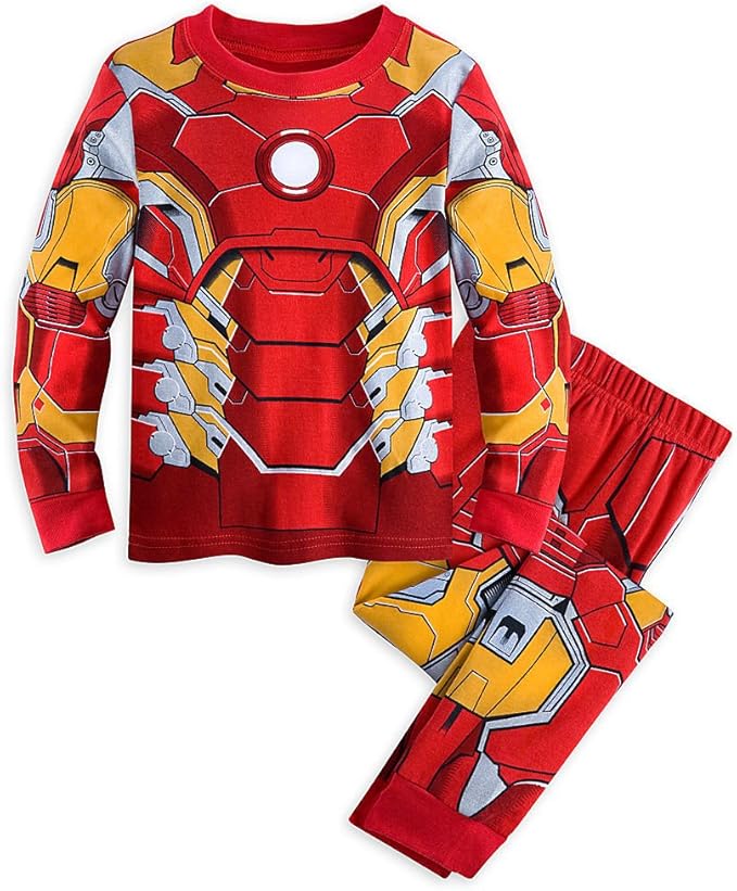 Amazon.com: Disney Store Iron Man Costume PJ Pajamas Marvel's Avengers ...