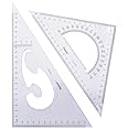 Amazon.com: BronaGrand Large Triangle Ruler Square Set, 30/60 and 45/90 Degrees, Set of 2