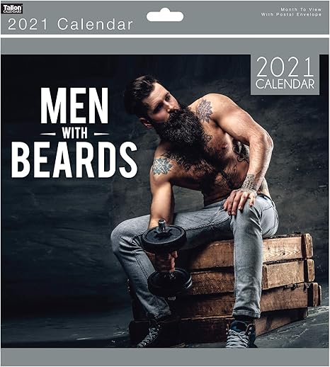 2021 Square Month to View Hunks with Tattoos Photo Wall Calendar ...