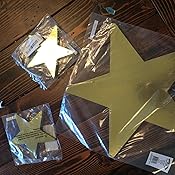 Amazon.com: Fun Express Gold Star 12" Cutout - 1 Dozen Gold Foil ...