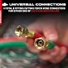 ABN Oxy Acetylene Torch Hose, 25 Foot x 1/4 Inch - B Fitting Twin ...