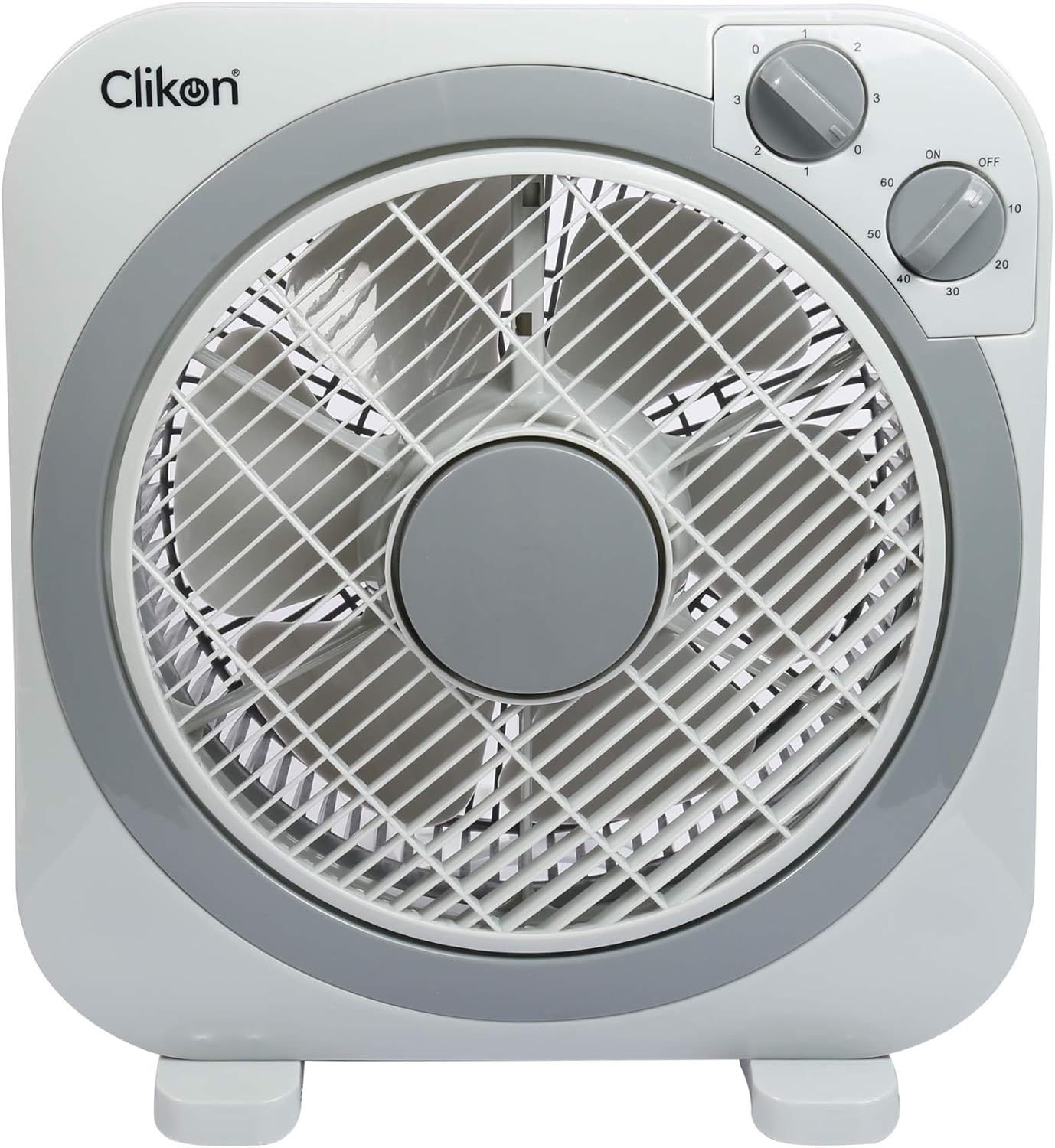Clikon - 10' Inch Box Fan, Timer & Swing Function, 3 Speed Setting ...