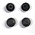1/4" (0.25 inch) Flush Mount Black Plastic Body and Sheet Metal Hole ...