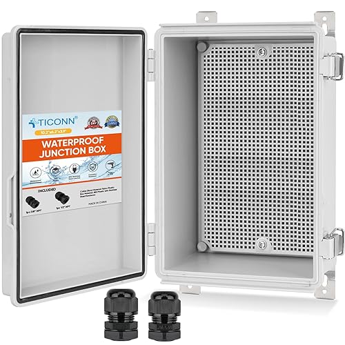TICONN Waterproof Electrical Junction Box IP67 ABS Plastic Enclosure ...