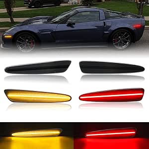 Amazon.com: R&F Auto 4PCS Smoked Lens LED Side Marker Lights Compatible ...