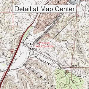Amazon.com : USGS Topographic Quadrangle Map - Prescott, Arizona ...
