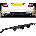Amazon.com: KUAFU Rear Bumper Diffuser Compatible with 2008-2011 Mercedes Benz W204 C180 C200 ...
