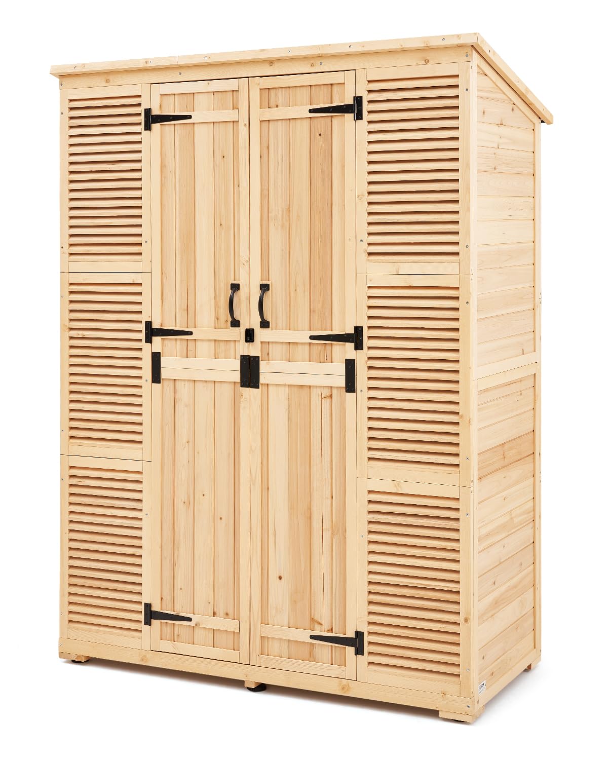 VEVOR Outdoor Storage Shed, Oversize Wooden Outside Storage Cabinet ...