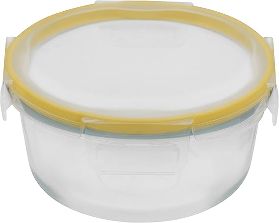 Snapware 4-Cup Total Solution Round Food Storage Container, Glass ...