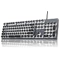 Amazon.com: SEUNKWANG EWEADN TK100 Typewriter Keyboard Wired Mechanical ...