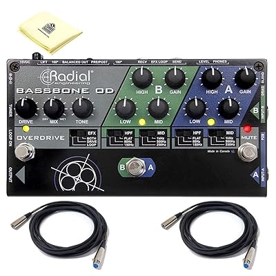 Radial Bassbone OD 2 Channel Bass Preamp Pedal with India | Ubuy