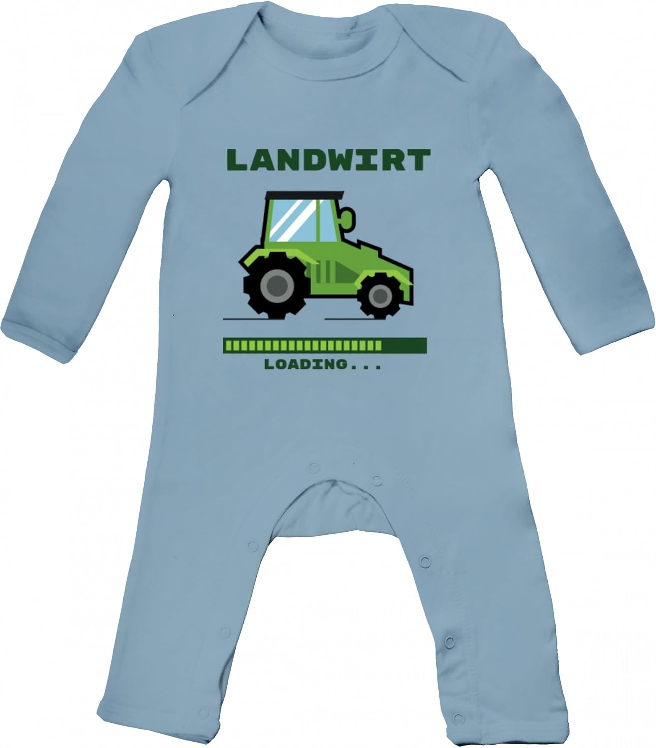 Bauer Traktor Farmer Farm Baby Strampler Langarm Schlafanzug Jungen ...
