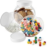 Amazon.com: TOPZEA 3 Pack Candy Jars with Lids, 46 Oz Plastic Clear ...