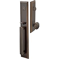 Emtek Contemporary Tubular Entry Set: Melrose Style with a Norwich Knob ...
