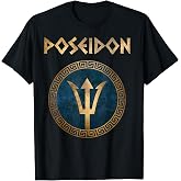 Amazon.com: Poseidon Symbol Trident Greek God Mythology T-Shirt ...