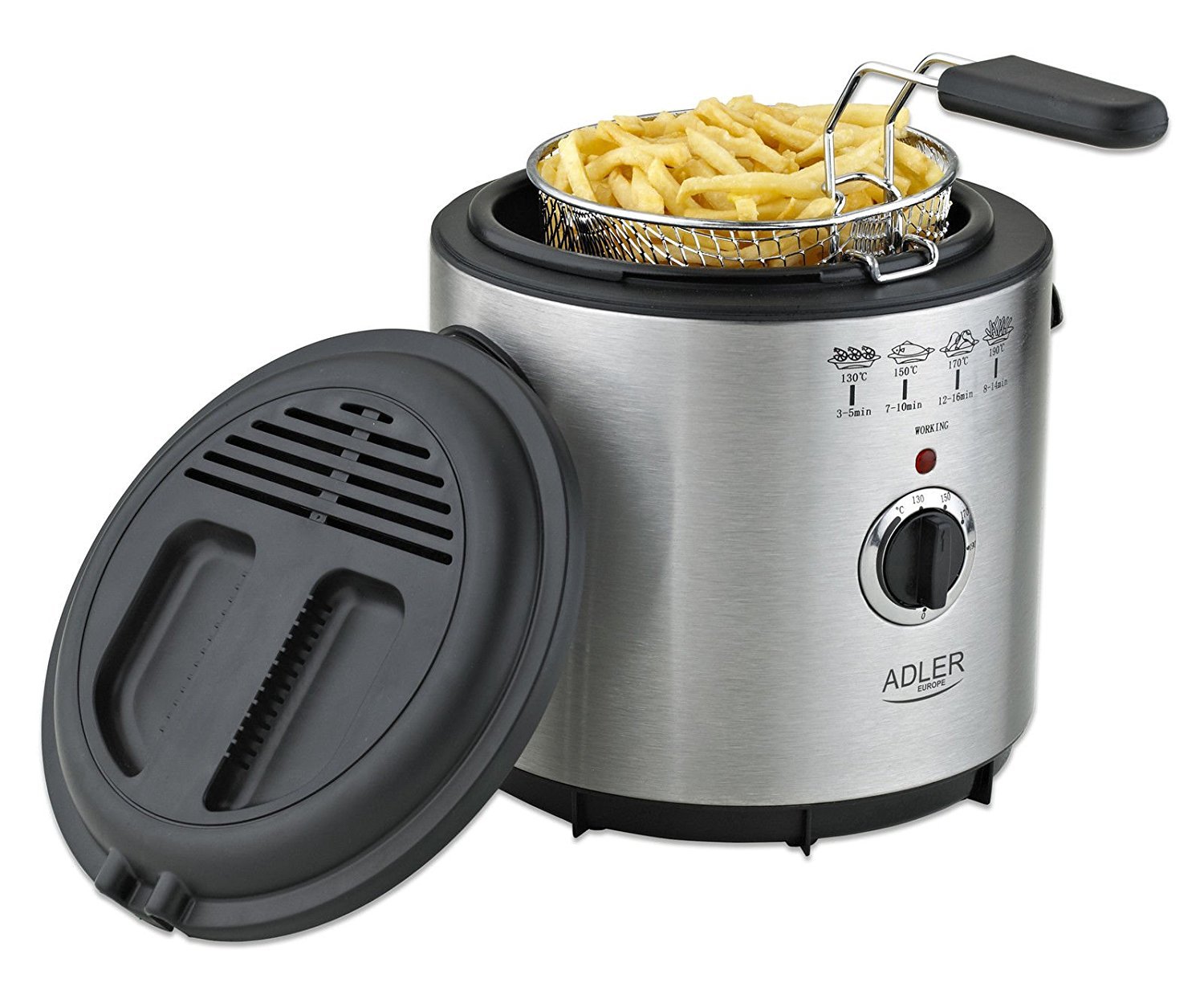 Stainless Steel Fryer | 1.5 liters Mini Fryer | Fryer | Thermostat | 1. ...