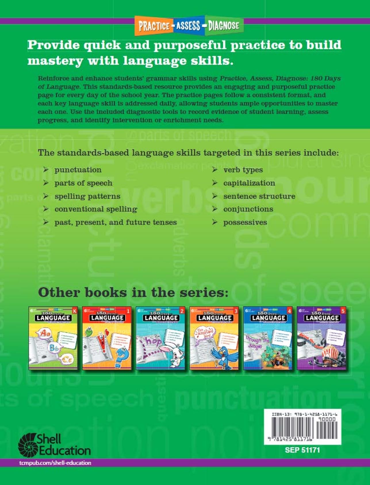Mua Shell Education 180 Days of Language for Sixth Grade (180 Days of ...