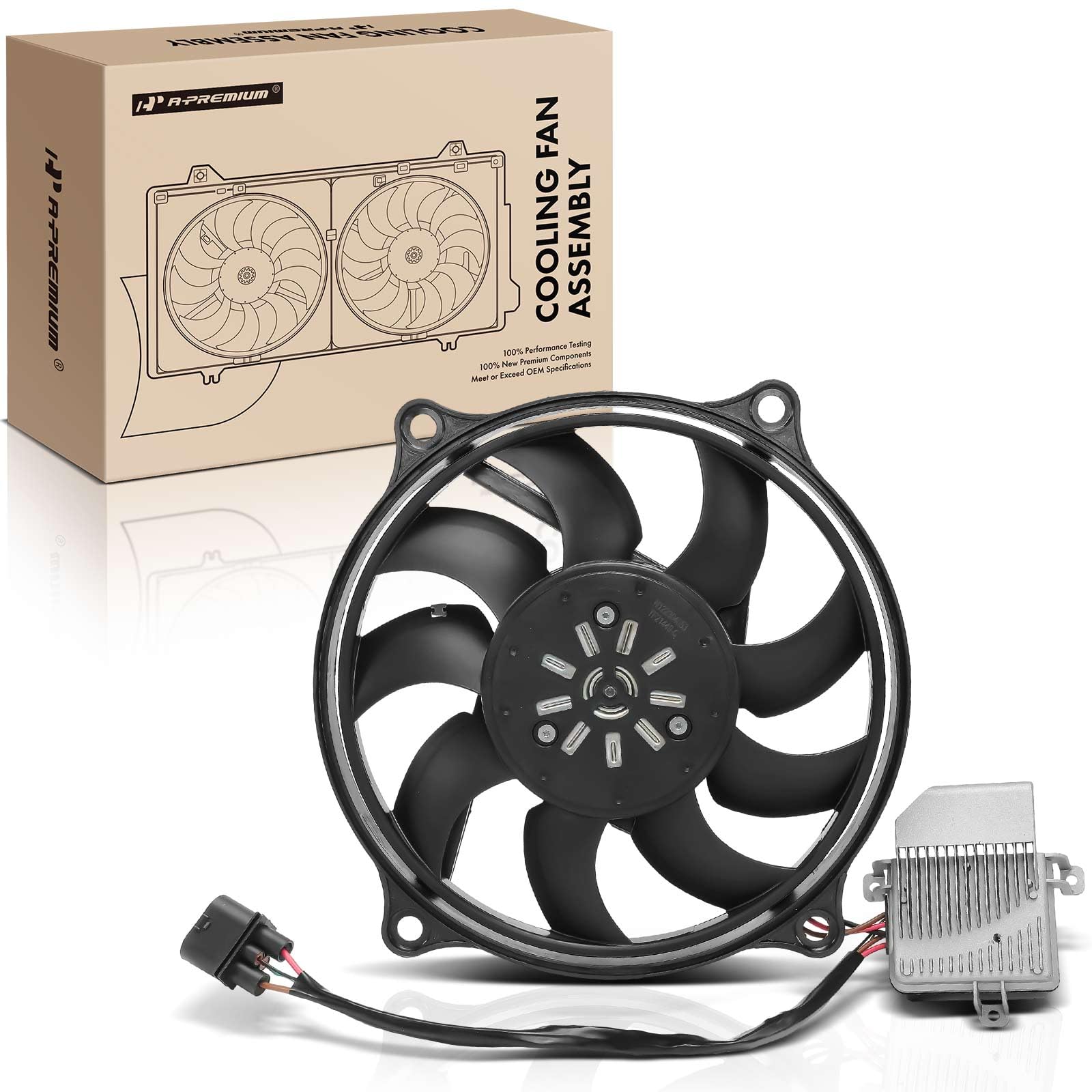 A-Premium Engine Radiator Cooling Fan Assembly Compatible with Select ...