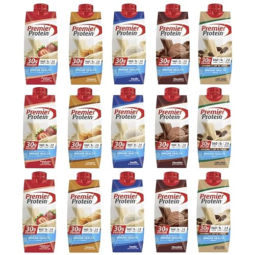 Premier Protein Shakes, High Protein Shake Assorted Sampler Variety ...