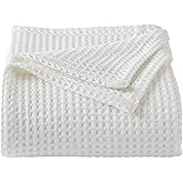 Amazon.com: BOLL & BRANCH Waffle Bed Blanket - Full/Queen, White ...