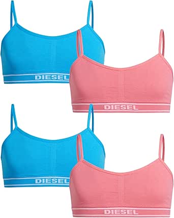 Amazon.com: Diesel Girls Nylon/Spandex Seamless Training Sports Bra (4 ...