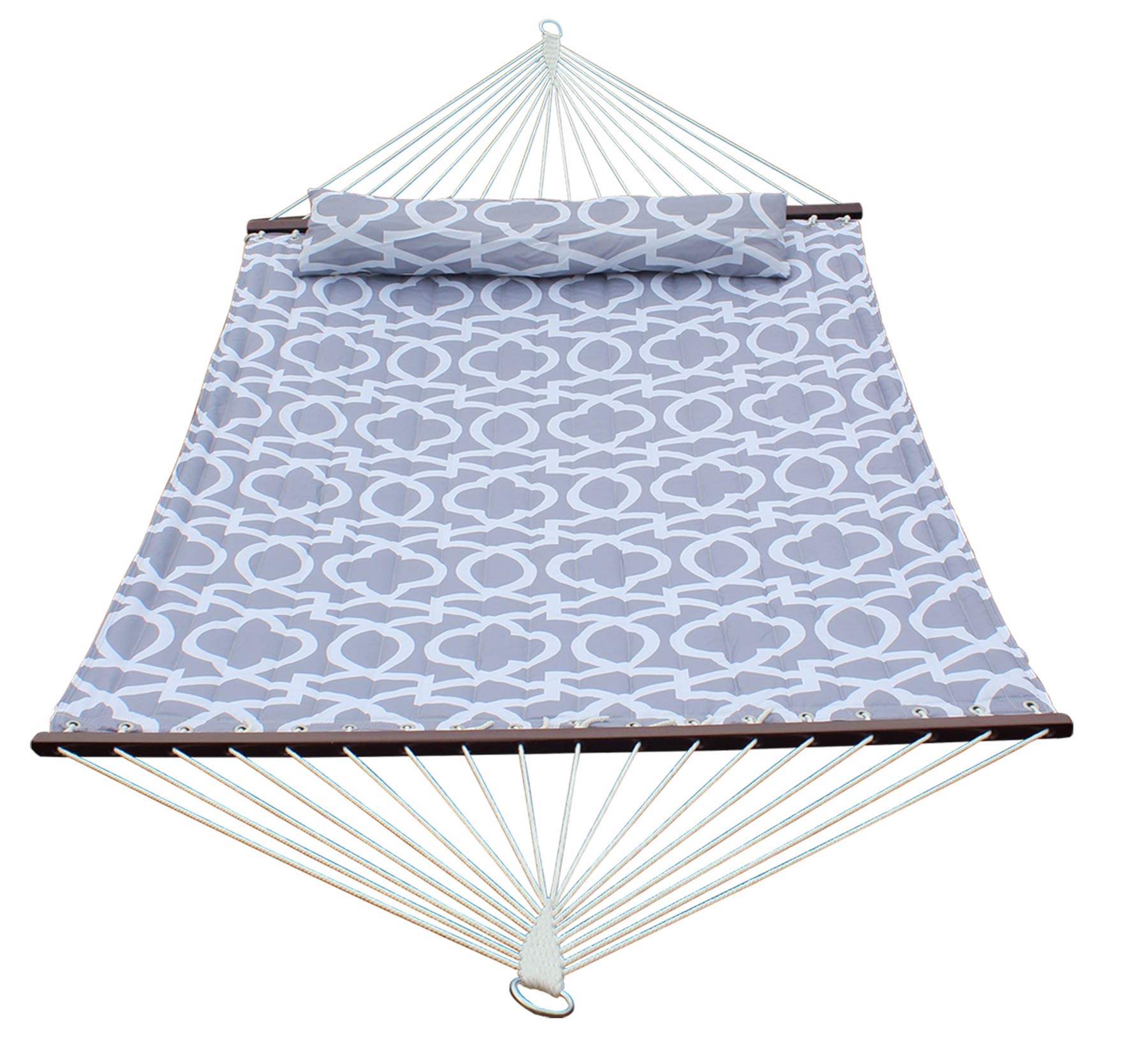 Buy SUNLAX Two Person Hammock with Detachable Pillow, Quilted Fabric ...