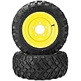 Amazon.com : MowerPartsGroup (2) Versa Turf Tire Assemblies 18x8.50-10 Fits John Deere 1023E ...