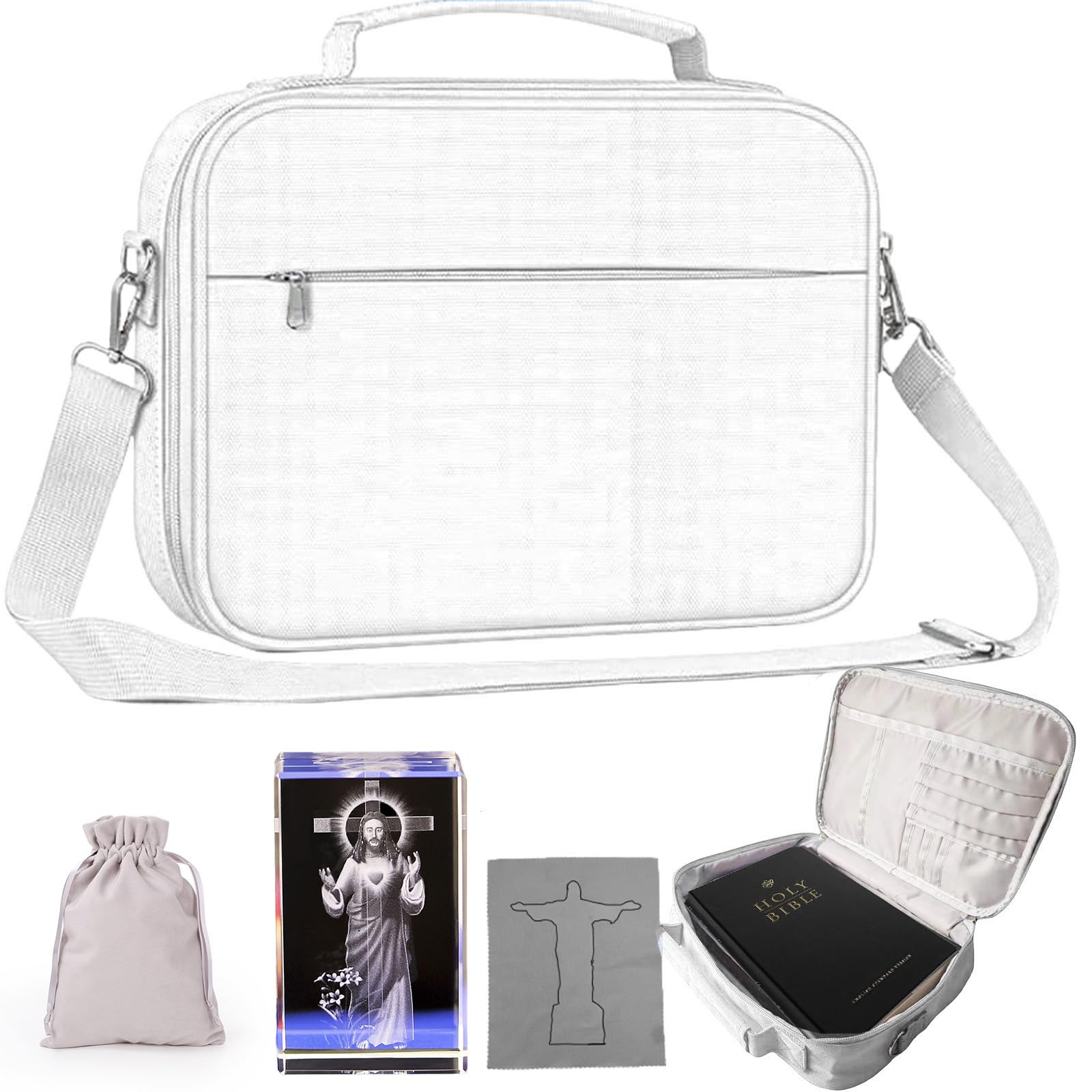 Yidab Bible Cover,Book Protection Handbag Carrying Case Church Bag ...