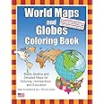 Amazon.com: World Maps and Globes Coloring Book: Blank, Outline and ...