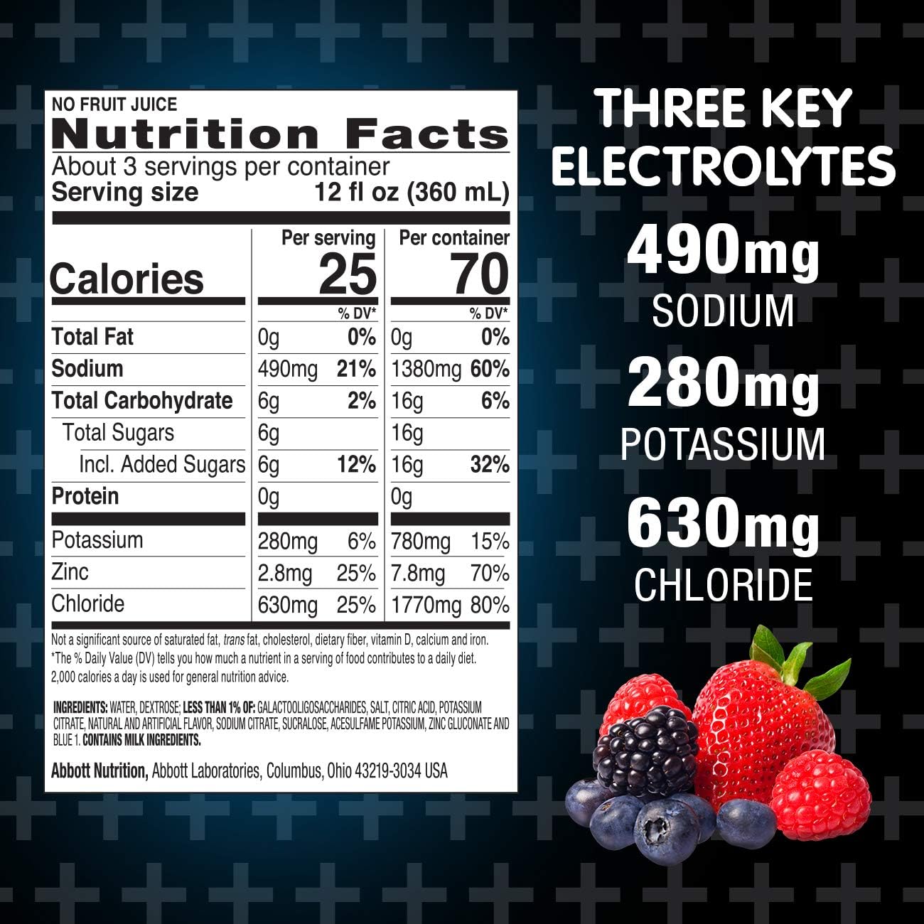 Pedialyte Nutrition Facts Potassium | Besto Blog