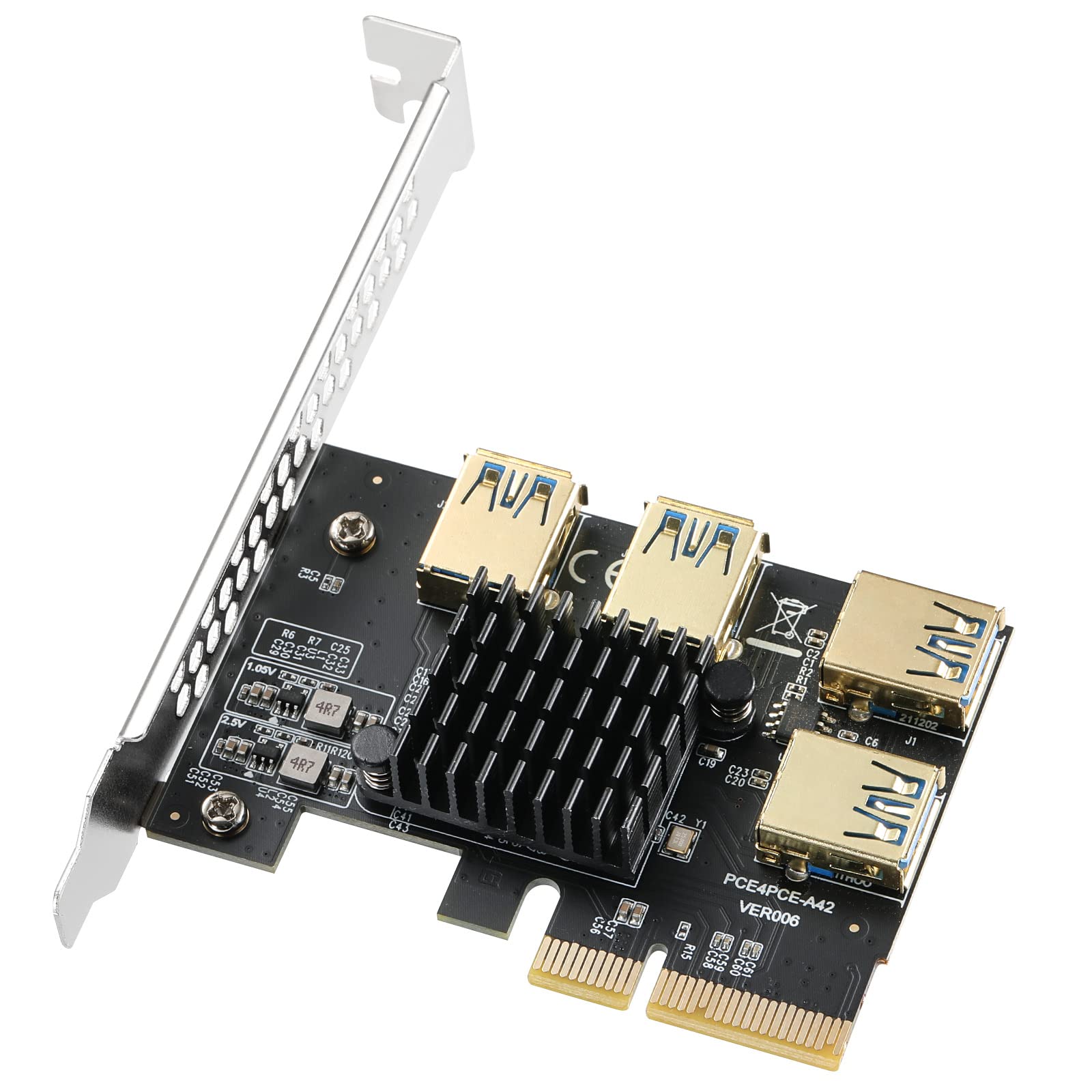 Mua PCI Express Multiplier Riser Card,PCI-E 4X to External 4 PCI-E USB ...