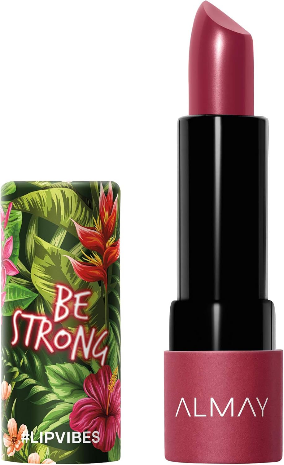 Almay Lip Vibes, Hypoallergenic, Be Strong #270, 0.14 oz, Red, Cream ...