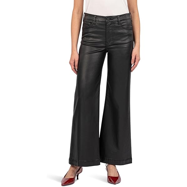 KUT from the Kloth Women's, Petite Meg High Rise Fab Ab Wide Leg