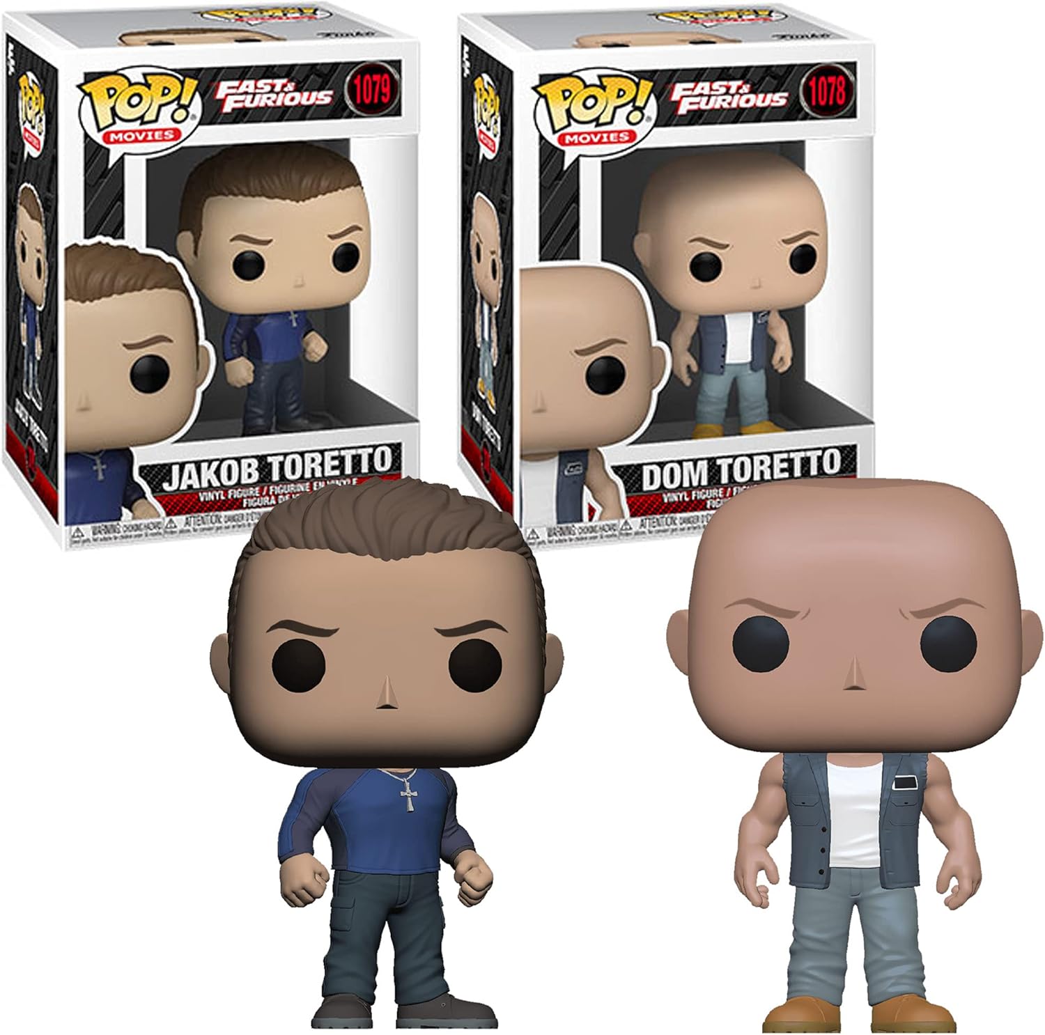 Amazon.com: Funko Pop! Fast and Furious 9 Set of 2: Dominic and Jakob ...
