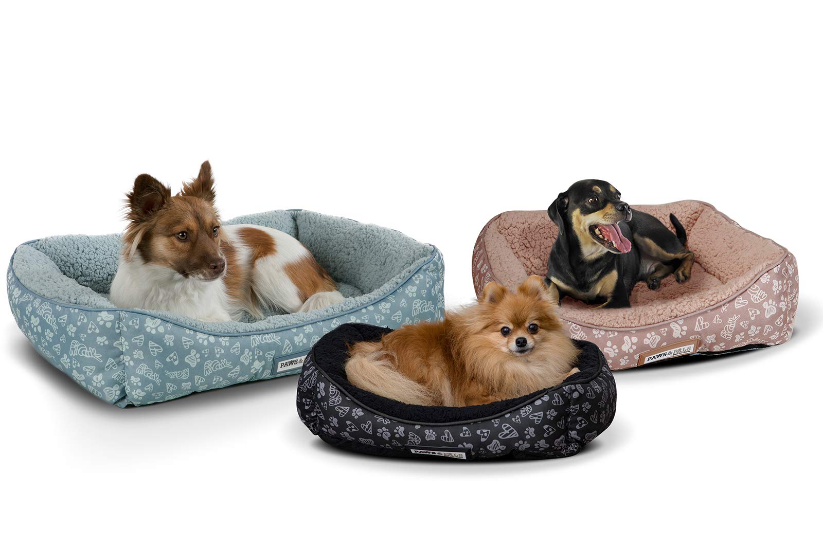 Paws & Pals Pet Beds for Dogs and Cats - Pets Pillow Bed Best for Small ...