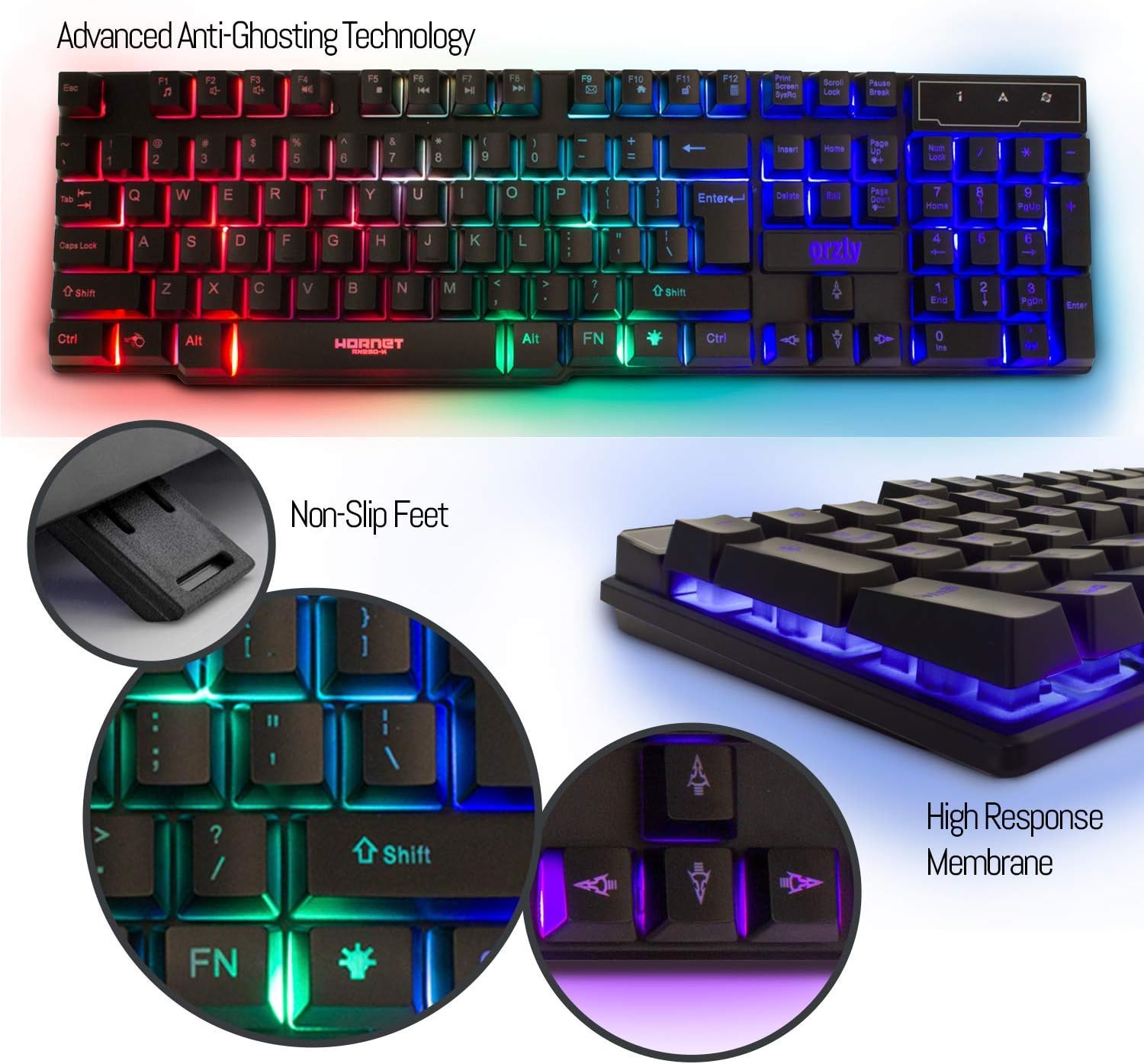 Gaming Keyboard and Mouse and Mouse pad and Gaming Headset, Wired LED ...