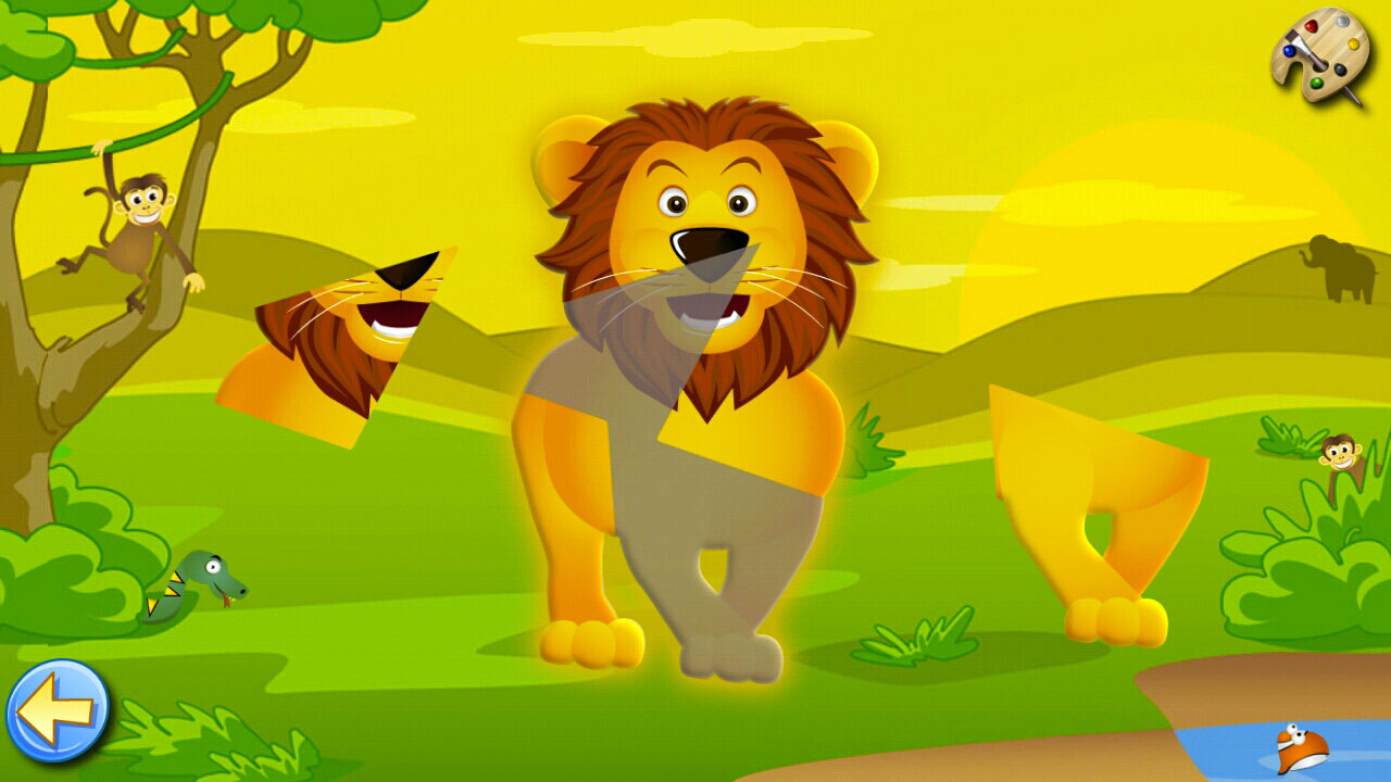 Savanna - Puzzles of Animals for Coloring - Games for Kids : Amazon.ca ...
