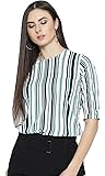 Buy Deewa Black & White Polycrepe Casual Tops for Women at Amazon.in