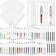 Amazon.com : Jetec 150 Pcs DIY Beadable Pens Kit 50 Plastic Beadable Pens Bulk 50 Refills with ...